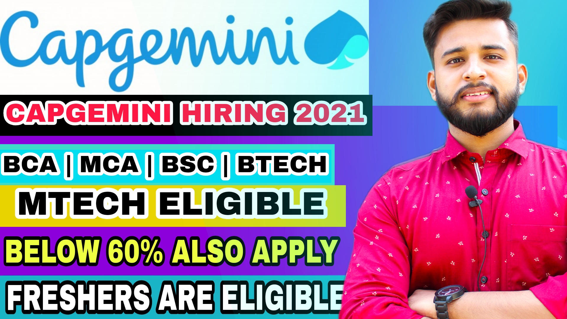 Capgemini Off Campus Drive For Freshers 2022 | Capgemini Recruitment Process 2021 | 2022 Batches ...