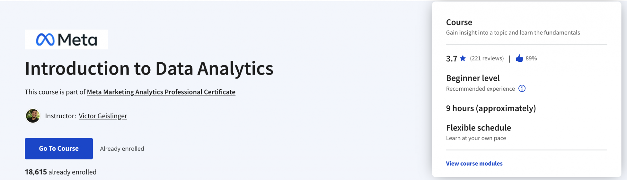 FREE DATA ANALYTICS COURSE FROM META | GET PAID COURSE FOR FREE | FULL ...